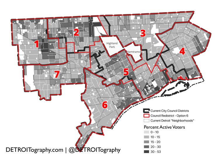 Map: New Detroit City Council Districts for 2025 | DETROITography