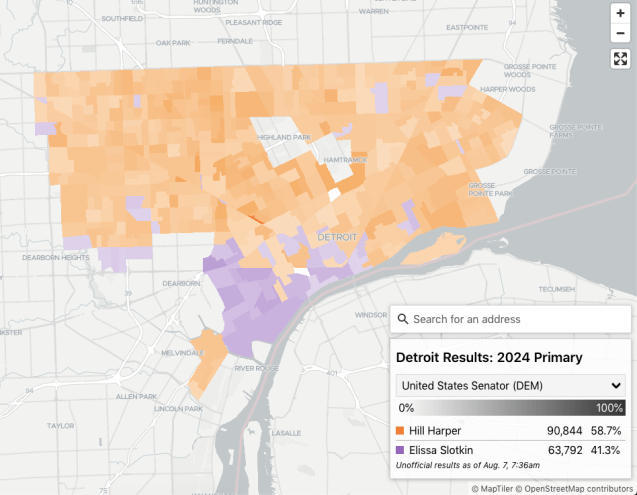 Detroit Primary Election Result Maps 2024 | DETROITography