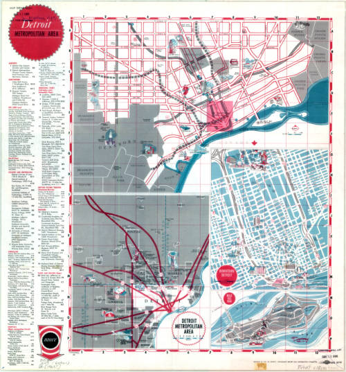Map: Detroit Metropolitan Area 1962 | DETROITography