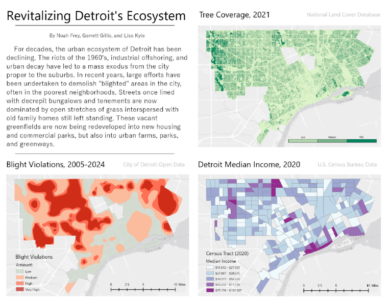 Map: Detroit’s Urban Environment in Color: Revitalizing Detroit’s ...