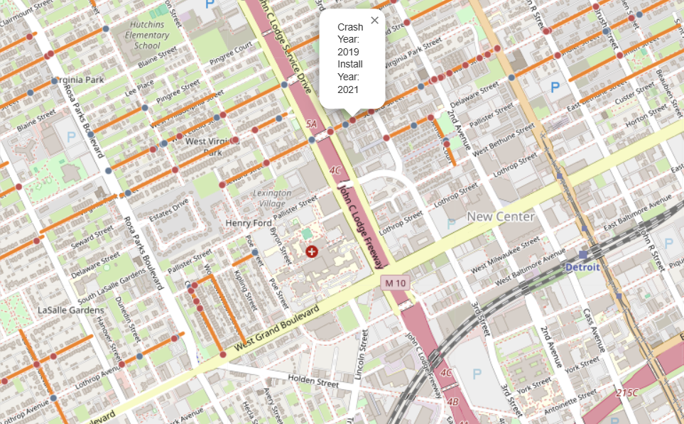 Map: Analysis of Speed Hump Efficacy in Detroit | DETROITography
