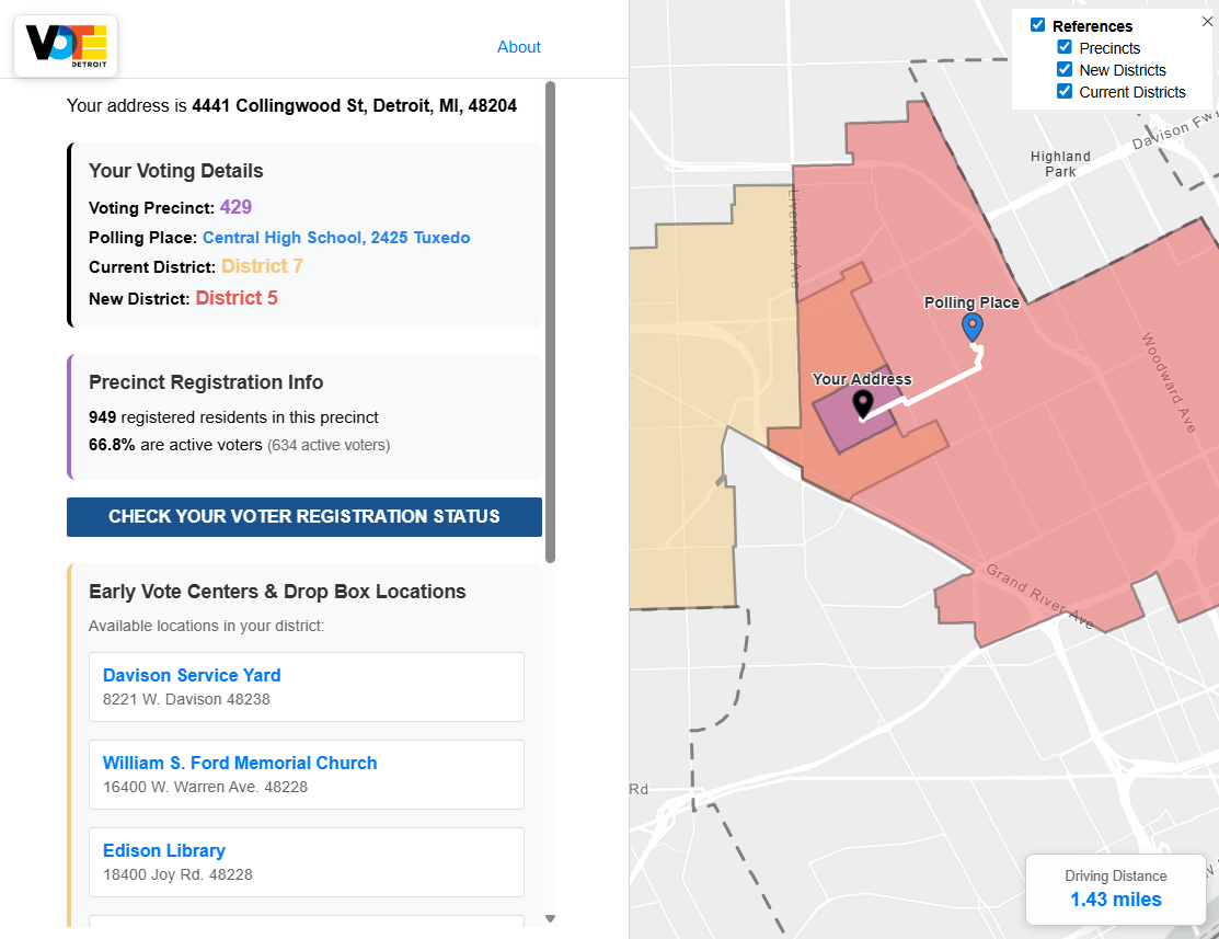 Mapping Out Your Detroit Polling Place 2025 | DETROITography