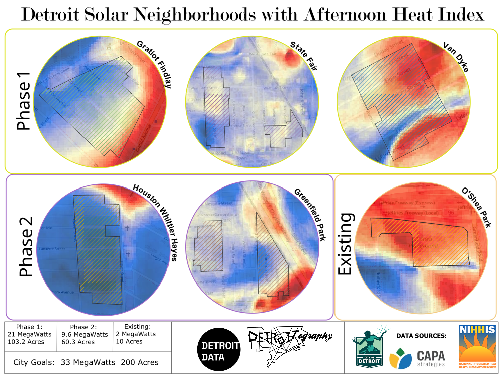 Map: Impact Assessment of the Detroit Solar Neighborhoods | DETROITography