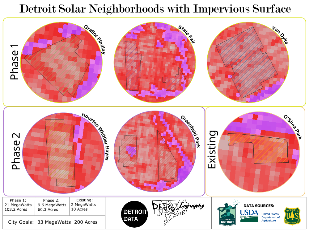 Map: Impact Assessment of the Detroit Solar Neighborhoods | DETROITography